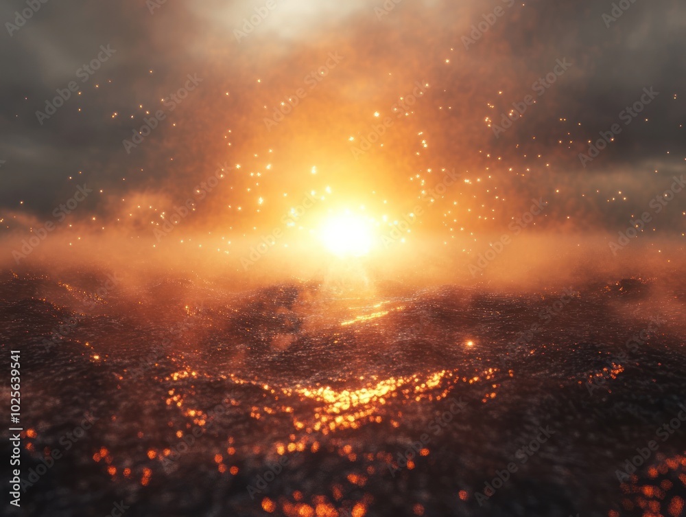 A dynamic light flare for 3D rendering and animations, with realistic ...