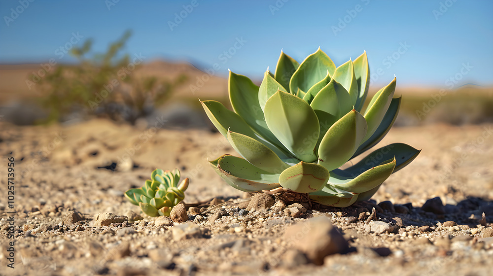 Resilient Beauty: Xerophyte Desert Plant Adapting to Harsh Arid ...