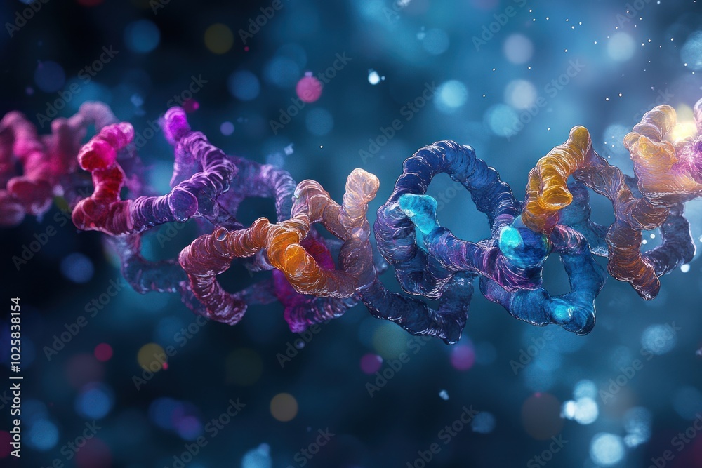 A protein secondary structure diagram, illustrating alpha helices and ...