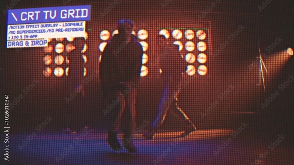 CRT TV Screen Procedural Motion Effect: VHS, VCR, Retro CRT, Old TV ...