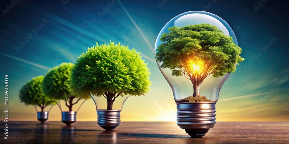 Featuring tree motifs, this innovative lamp design reflects ecological ...