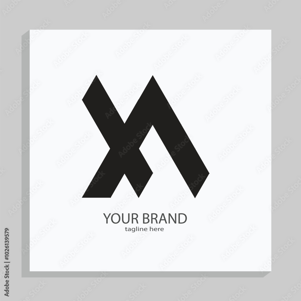 Vetor de Best XA logo Design and creative and monogram brand logo using ...