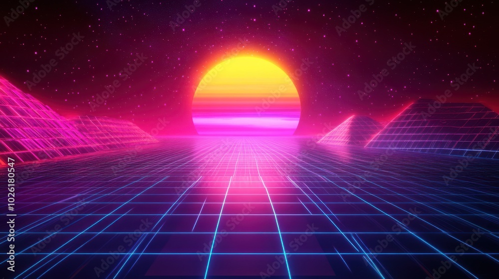 Retro video background, capturing the essence of past decades, such as ...