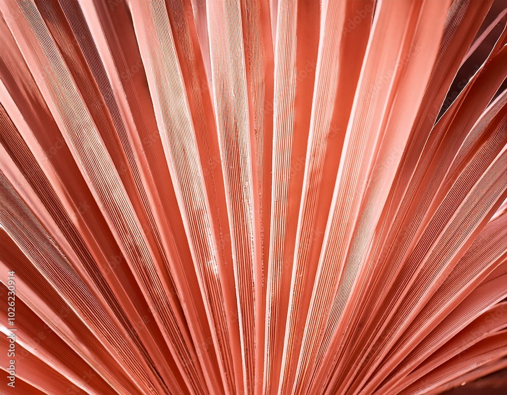palm leaf pantone color of the year 2024 peach fuzz Stock Photo | Adobe ...