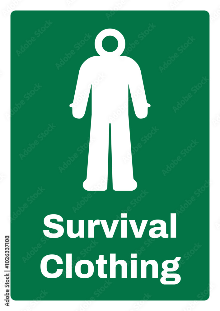 OSHA/ANSI emergency and first aid safety signs sentence case text ...