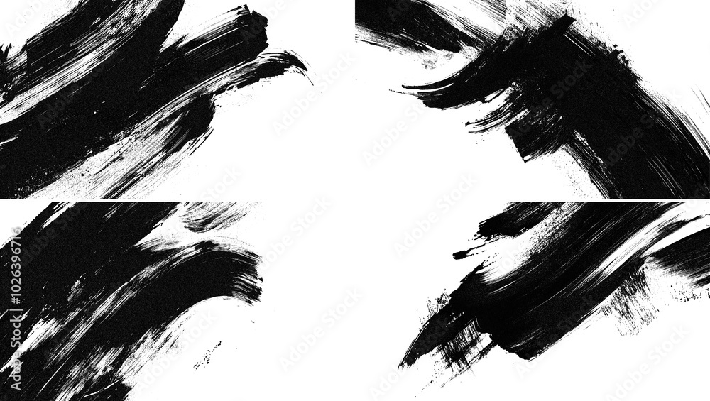 Grain splash, abstract stippled paint texture backgrounds, isolated on ...