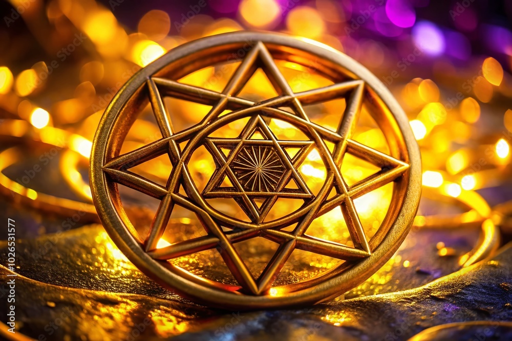 Gold Alchemy Symbol Representing Transformation and Purity in ...