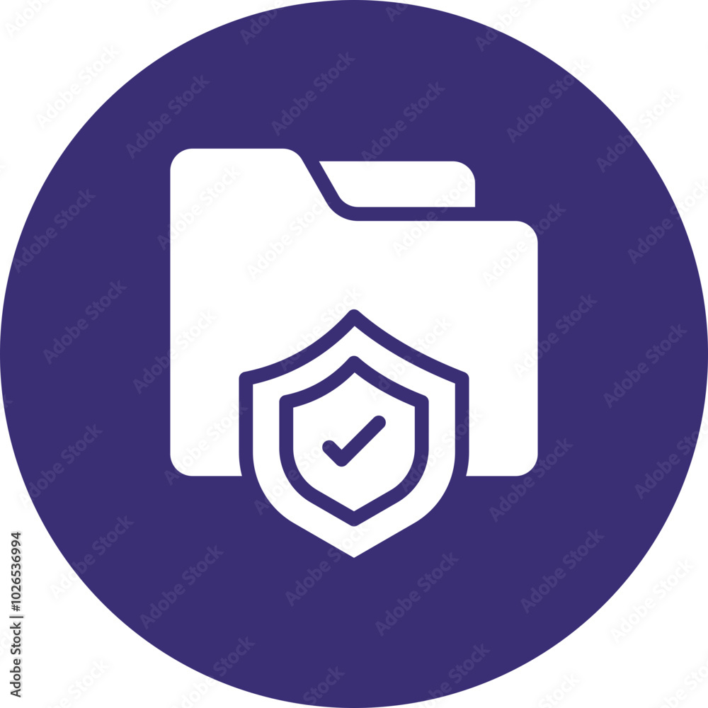 Poster Protected Folder Icon Design – Wall Art | UkPosters
