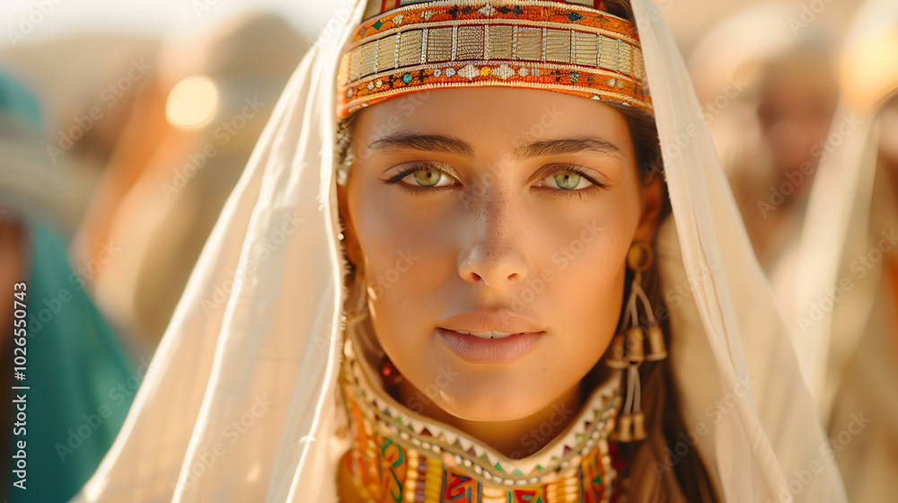Bible Character Esther: Depiction of a Beautiful Woman in Colourful ...