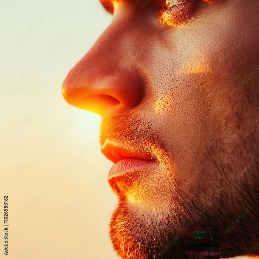 UV rays penetrating human skin, highlighting DNA damage, Skin cancer ...