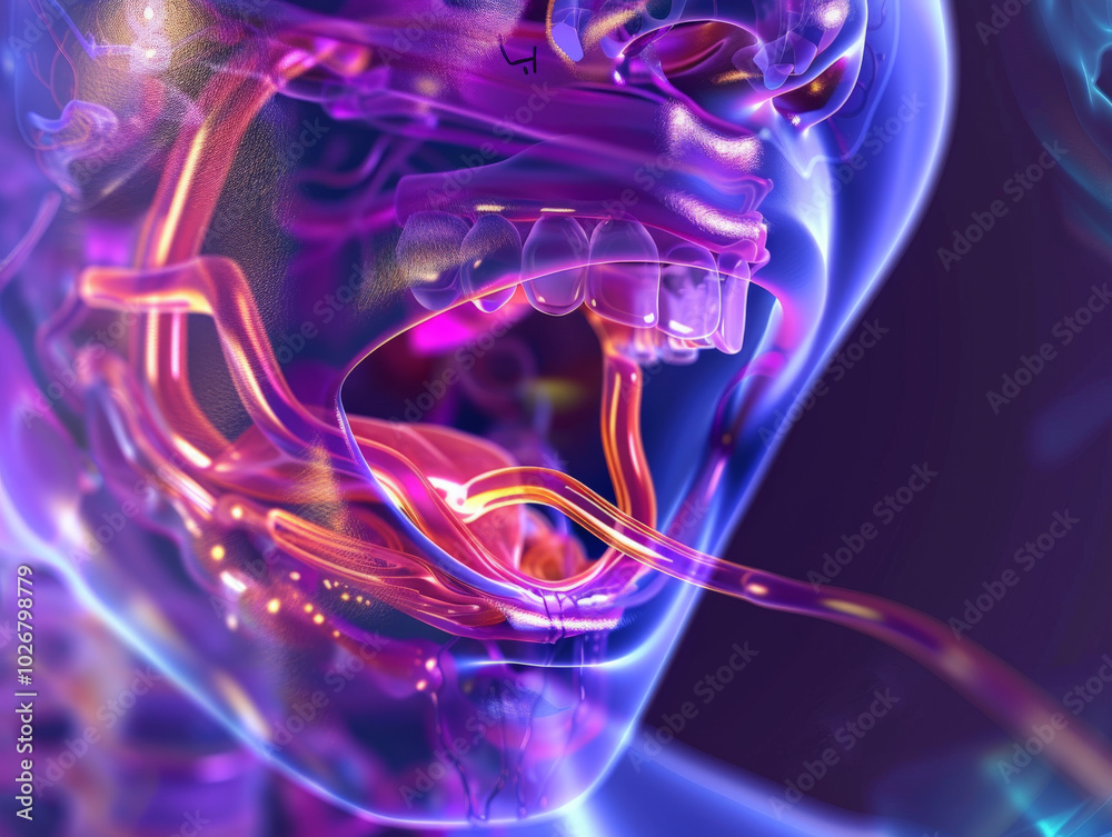 Ilustração do Stock: image depicts vibrant 3D animation of human ...