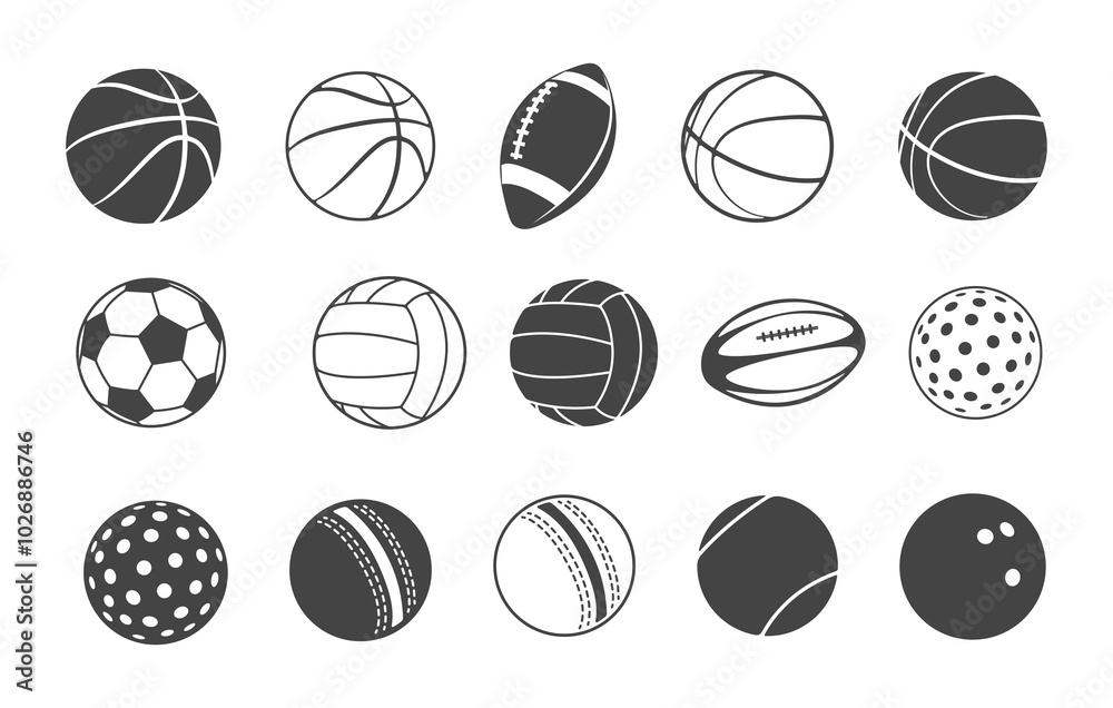 Sports ball svg, Sports ball silhouette, Game ball silhouette, Game ...