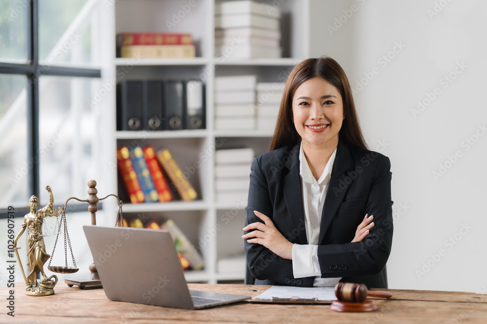 Confident Legal Professional: A portrait of a successful female lawyer ...