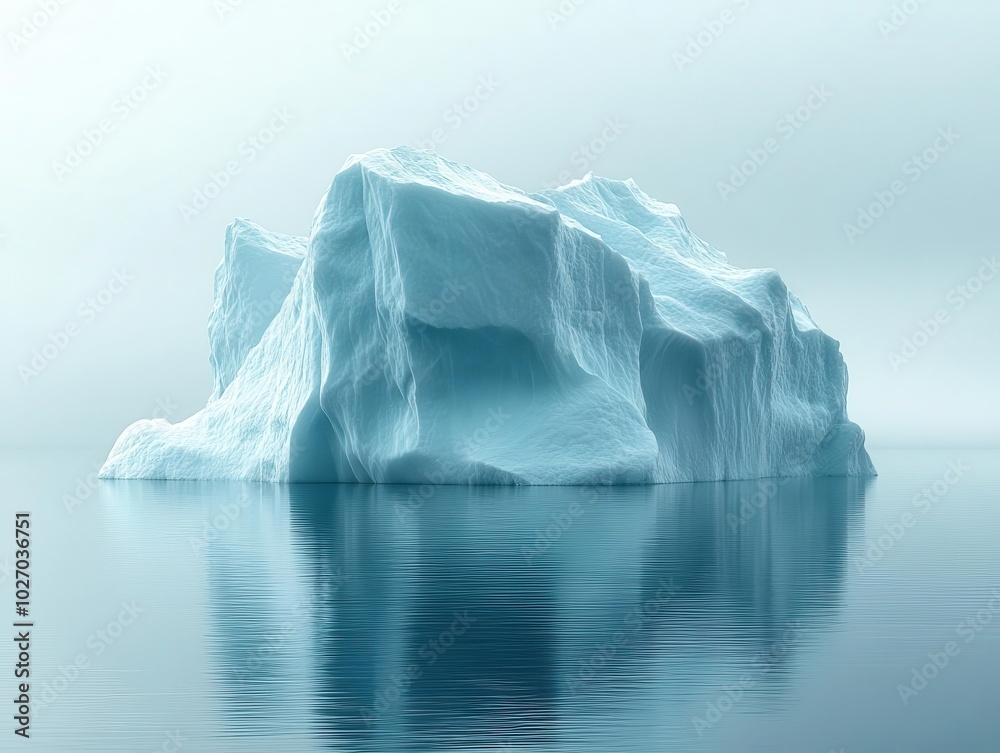 visual metaphor of an iceberg, the tip peeking above water, symbolizing ...