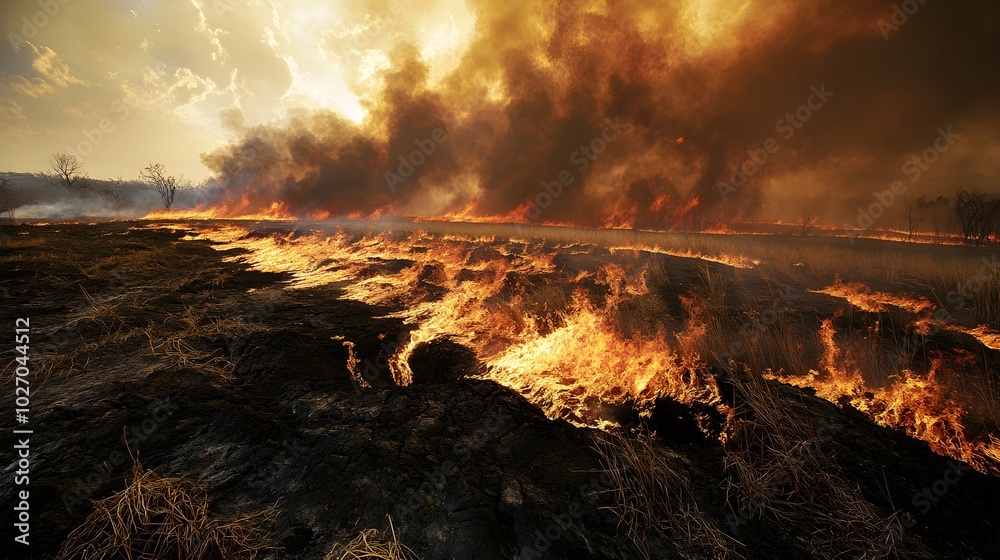 Underground Coal Seam Fire Breaks Through Surface Igniting Grassland ...