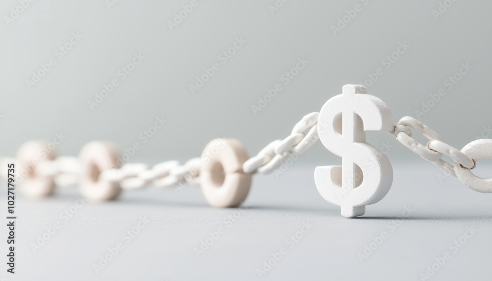 Breaking free from chains of debt symbolizes financial liberation and ...