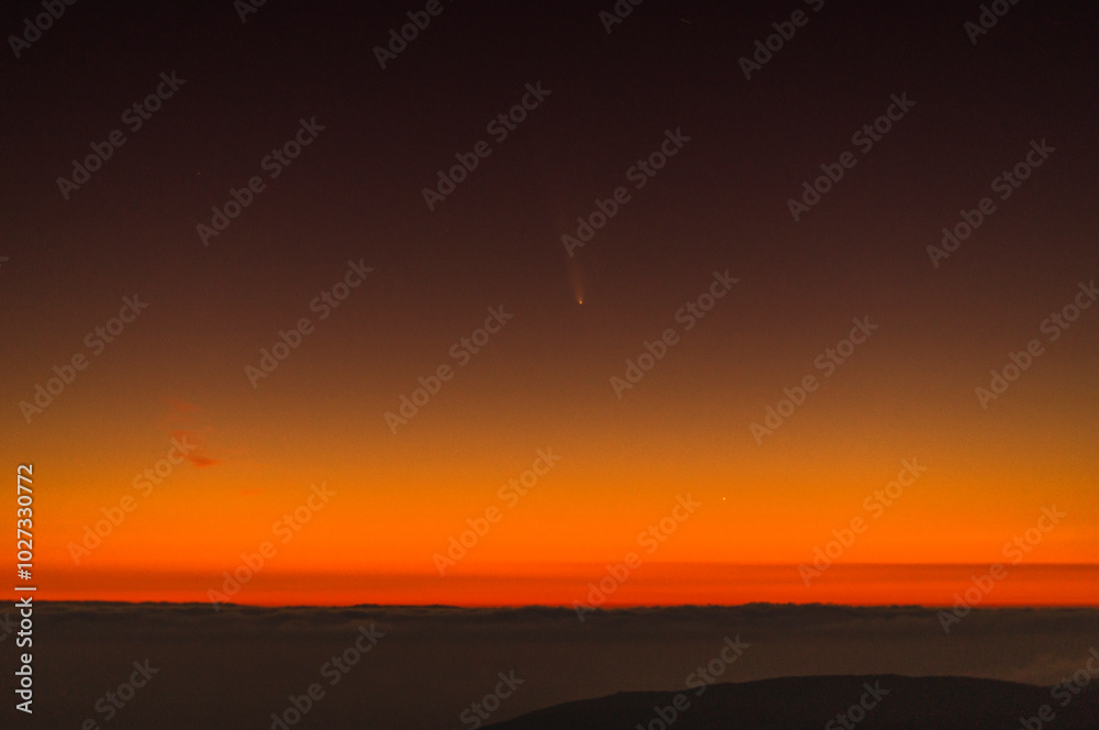 On the Saturday night Oct 12 2024: Comet C/2023 A3 Tsuchinshan-Atlas is ...