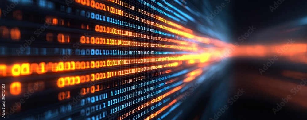 Abstract neural network generating glowing letters in mid-air, [AI text ...