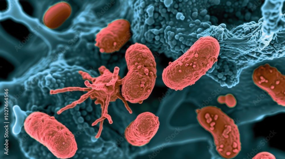 Streptococcus pyogenes: A gram-positive, chain-forming bacterium ...