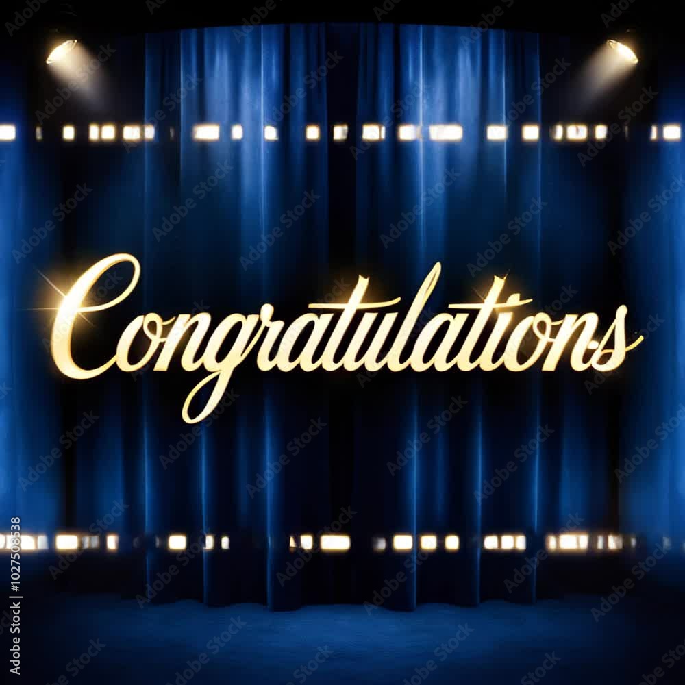 luxurious congratulatory design featuring word Congratulations in ...
