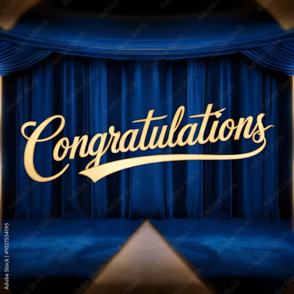 luxurious congratulatory design featuring word Congratulations in ...