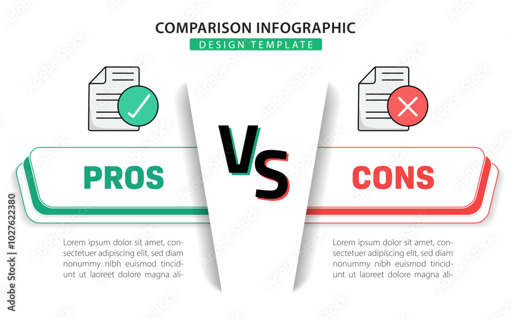Comparison Infographic Design Template, Comparison between companies ...