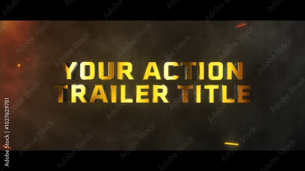 Epic Metalic Blockbuster Movie Trailer Title Intro Stock Template ...