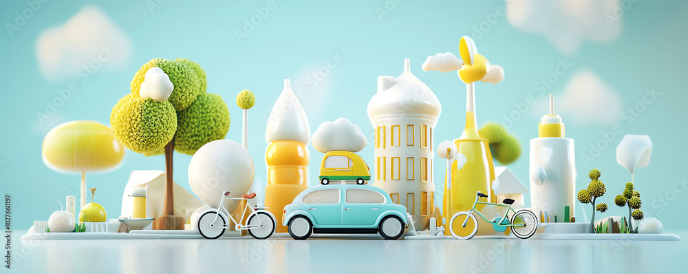 Carbon neutral transport system with eco-friendly bicycles and electric ...