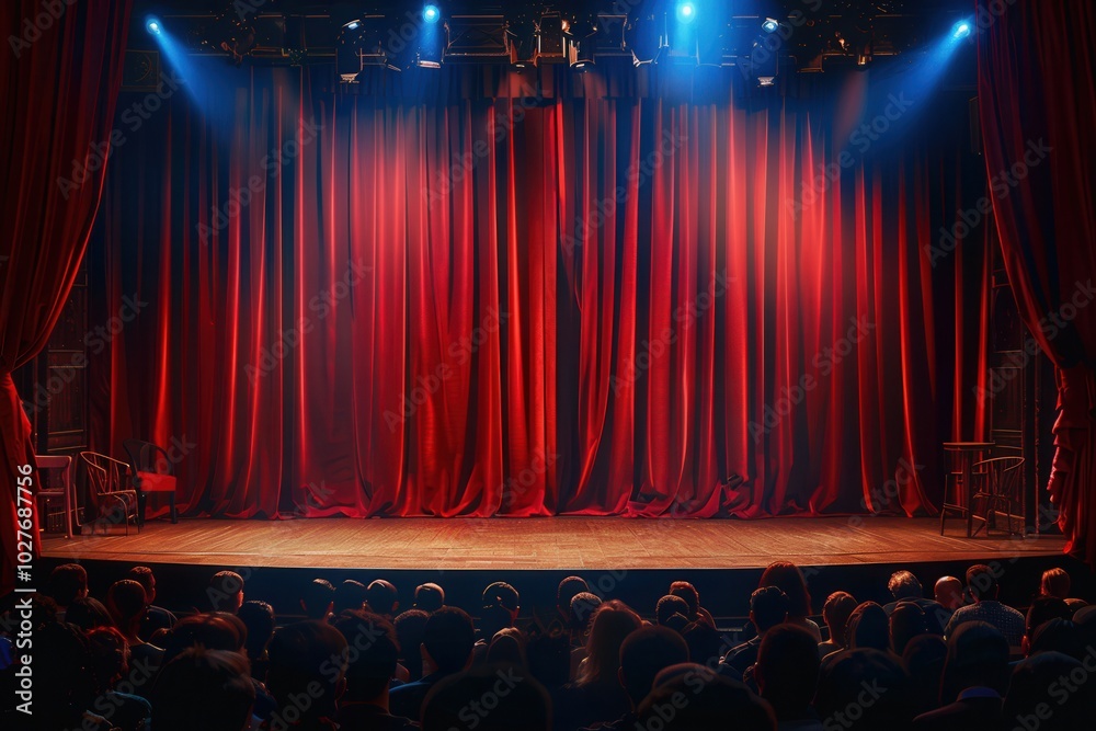 The audience enjoys a lively performance as actors in elaborate ...