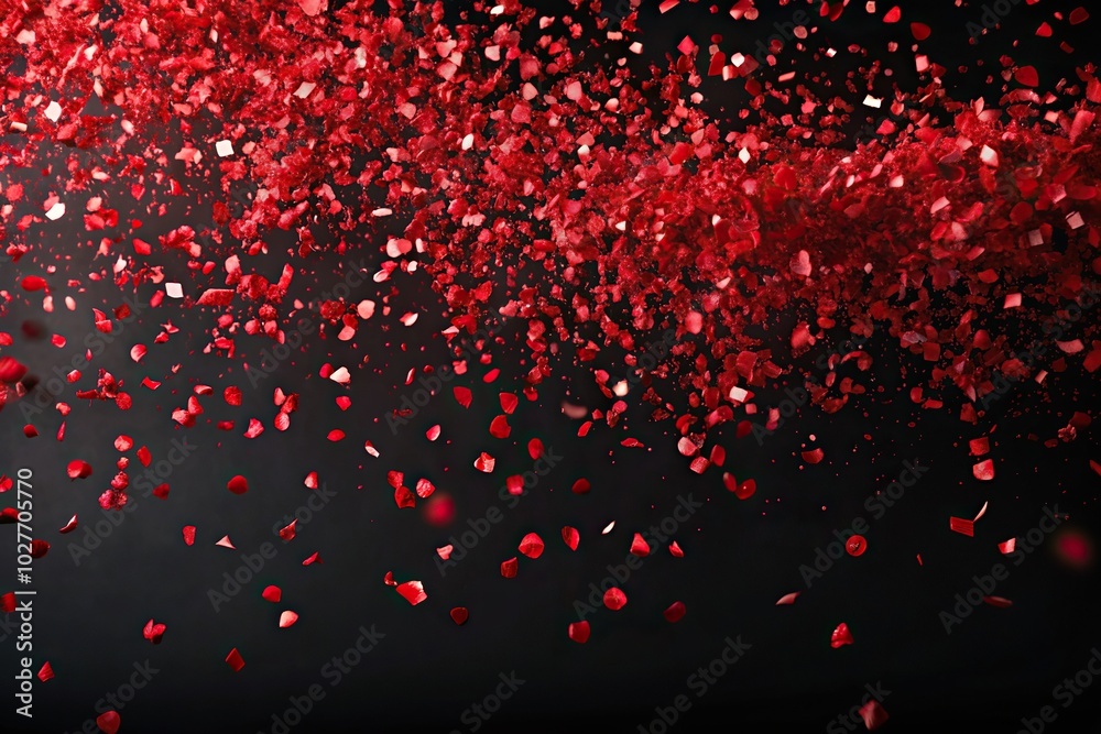depth of field, confetti, scattering, black, space, background, sand ...