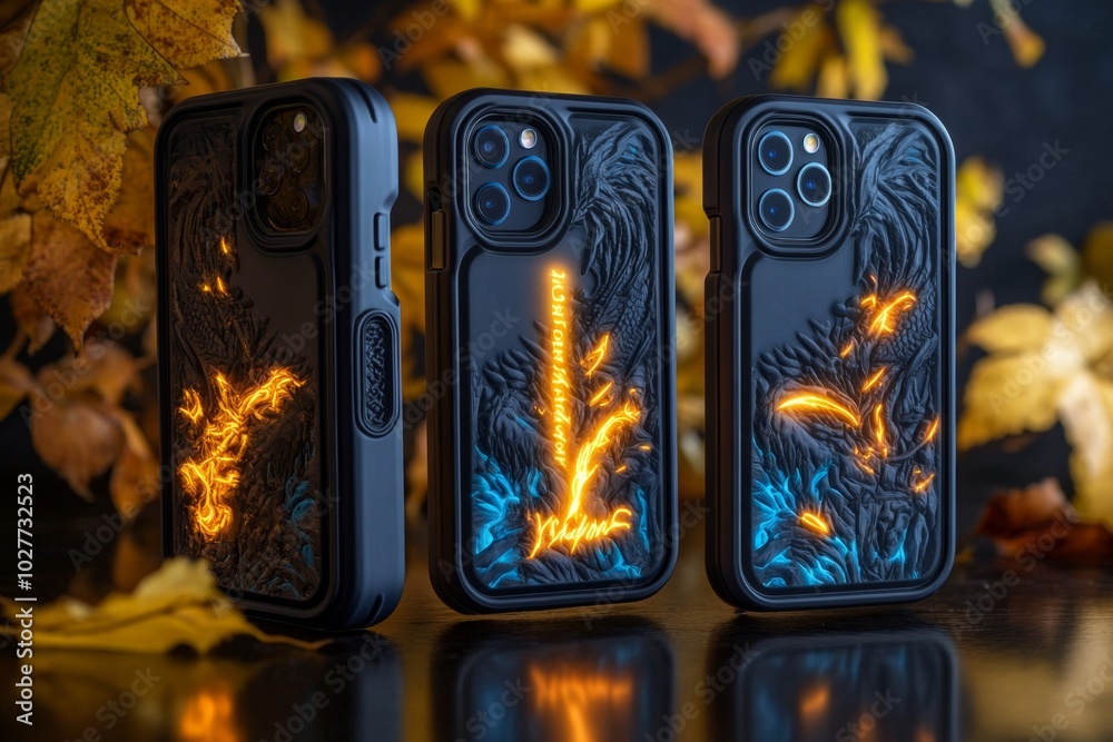 Fantasy-themed phone case design, featuring custom artwork of dragons ...