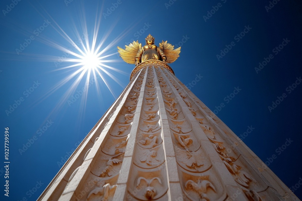 The Victory Column in Berlin, with its gilded figure of Victoria ...