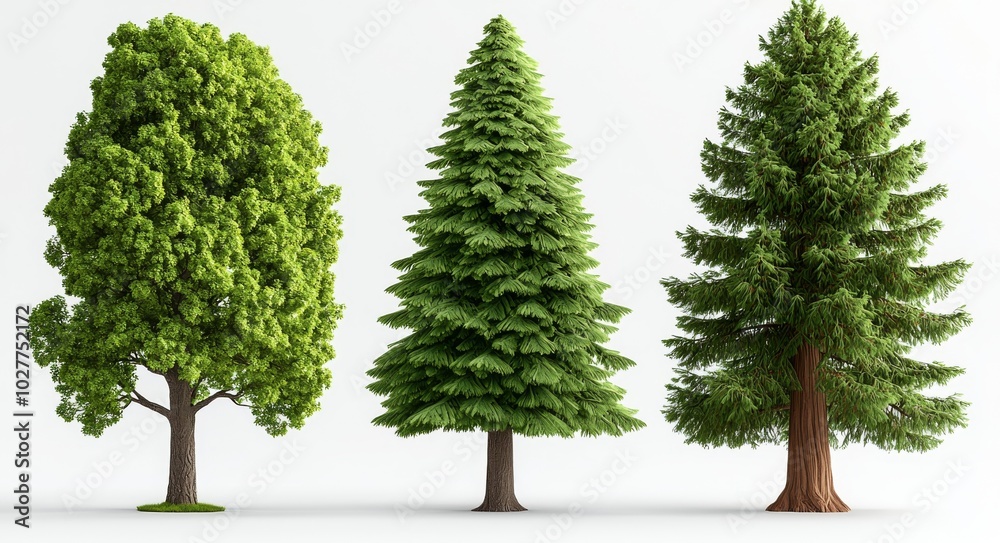 Plants in 3D with HD archviz cutouts and 3D renders of fir tree forest ...