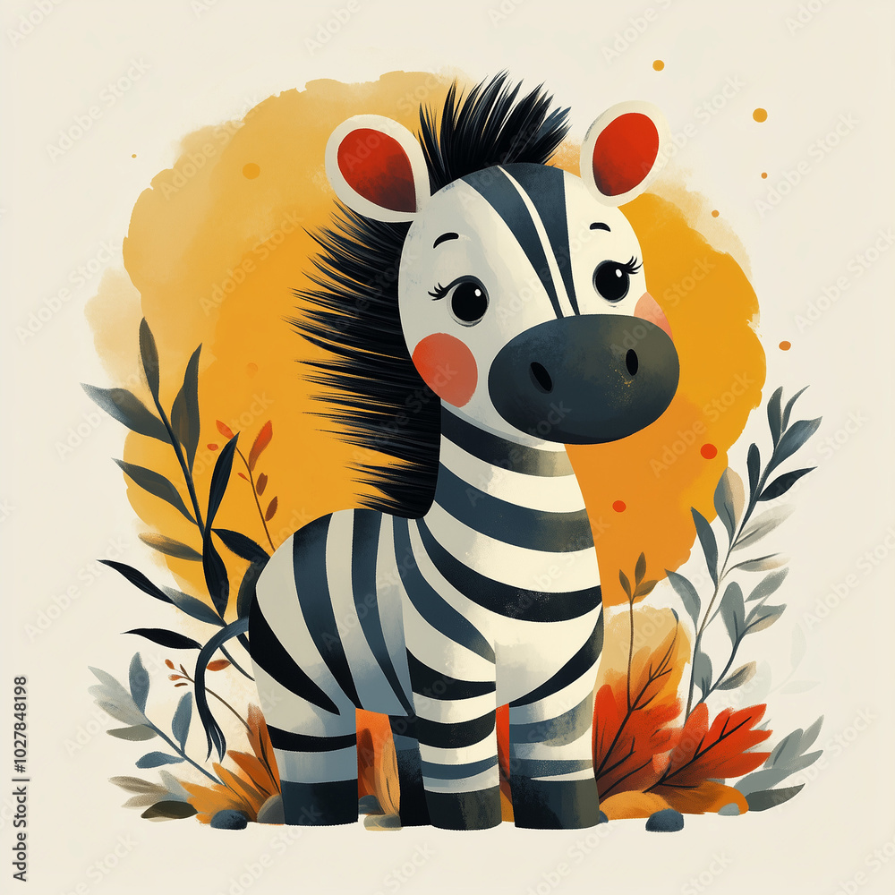 zebra, tier, tiger, cartoons, vektor, abbildung, katze, tierpark ...