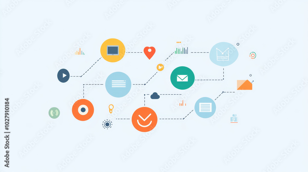 This template helps you create visual presentations with icons and ...