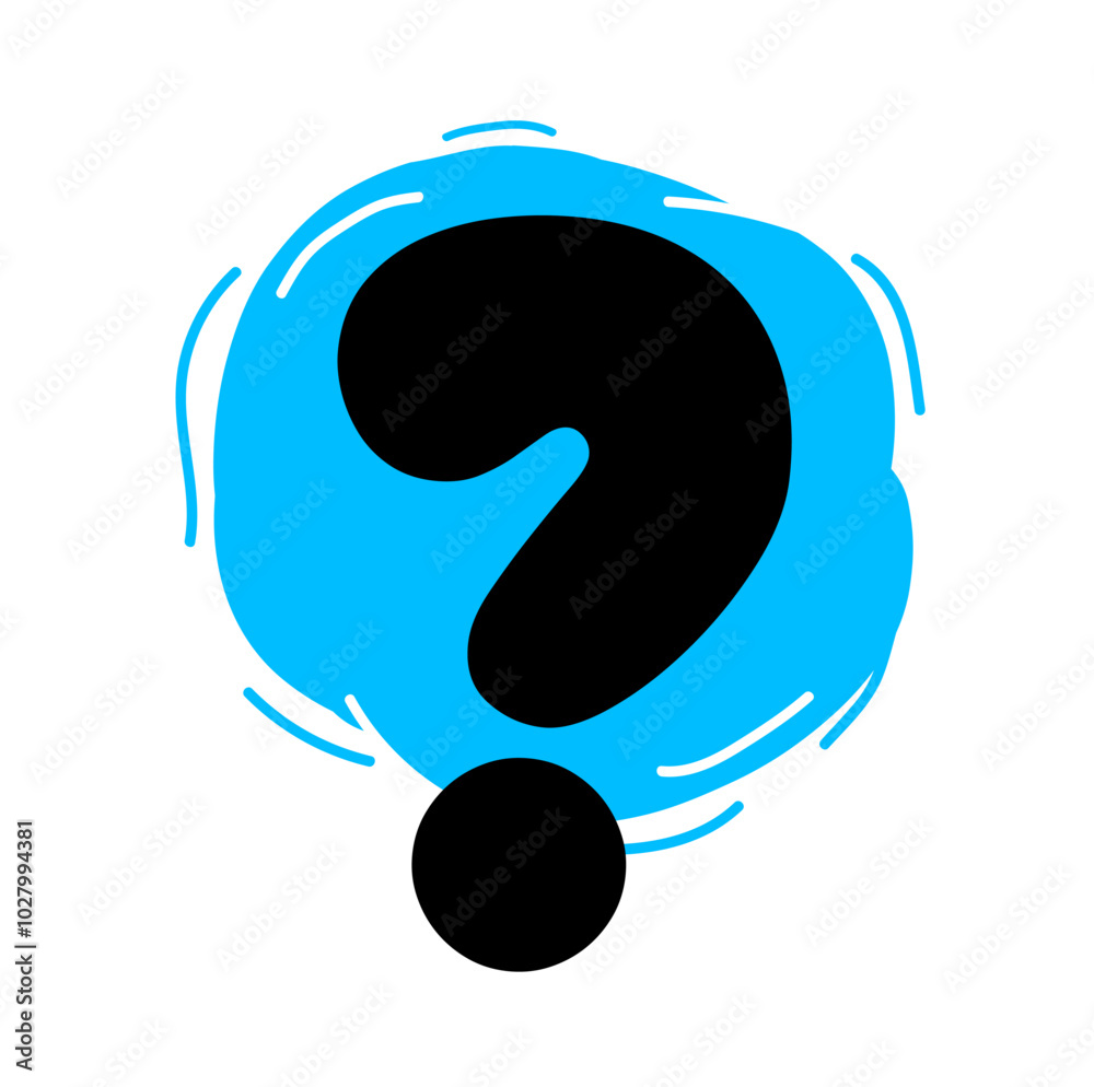 Question mark icon. Help symbol. FAQ sign. minimal outline. vector ...