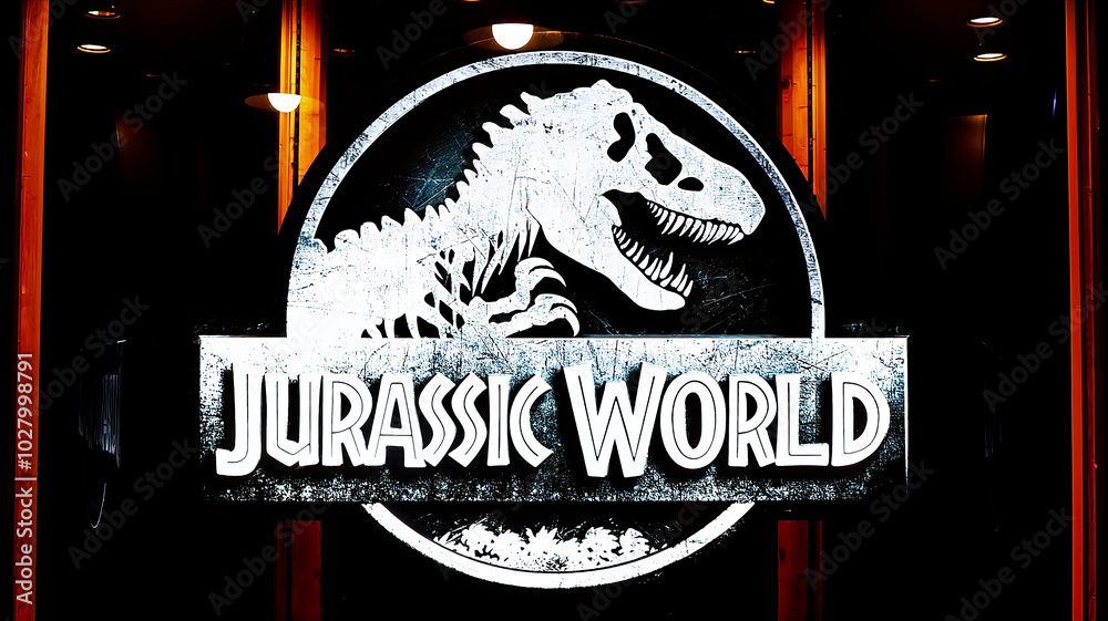 OSAKA,JAPAN - OCT 12,2024 : Jurassic WORLD sign in Jurassic Park ...