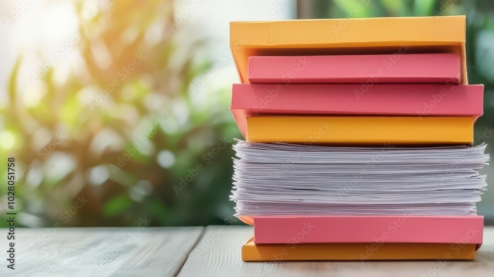 HR team organizing files and paperwork for employee records in a modern ...