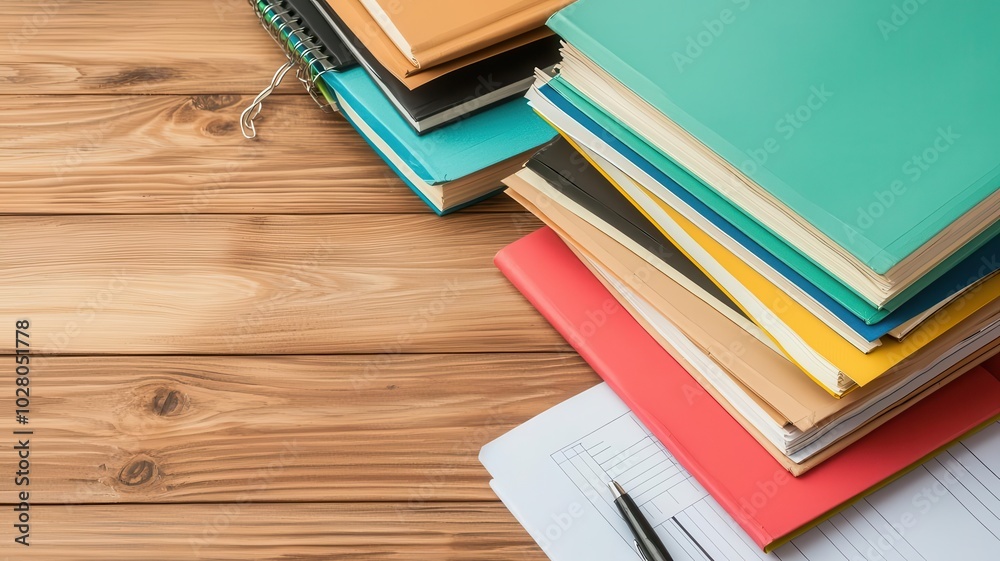 HR team organizing files and paperwork for employee records in a modern ...