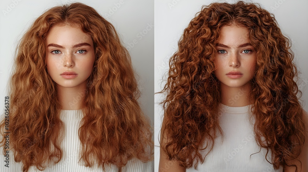 Step-by-step process for styling curly hair with honey, from frizzy to ...