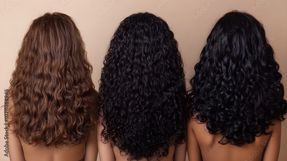 Gallery displaying different curly hair types before and after honey ...