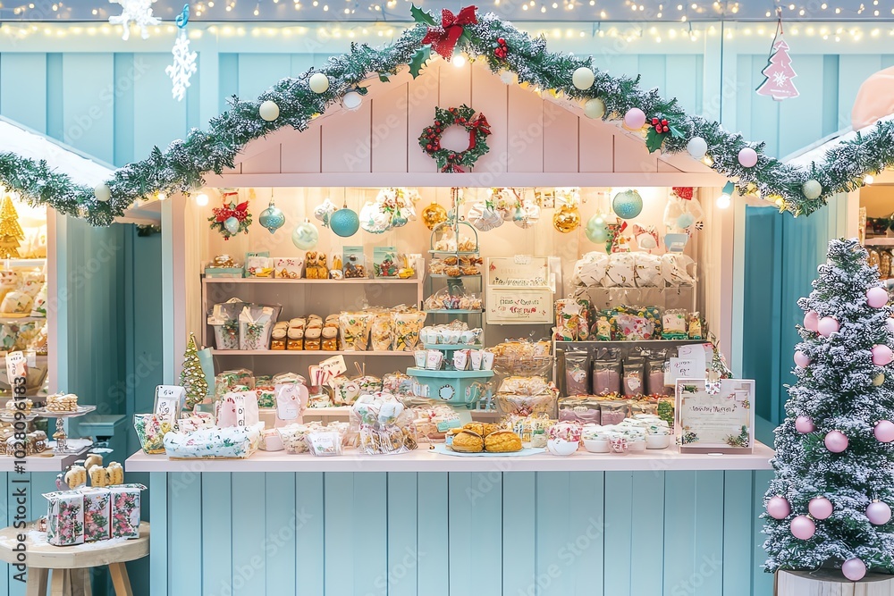 17 Holiday Market Stall A quaint Christmas market stall with ...