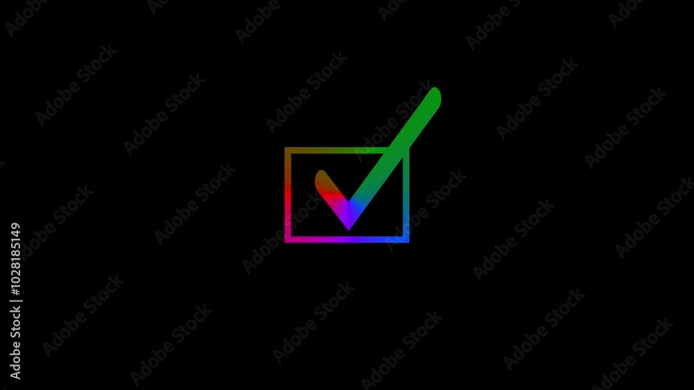 Check mark symbol. approved tick mark icon, success, correct concept ...
