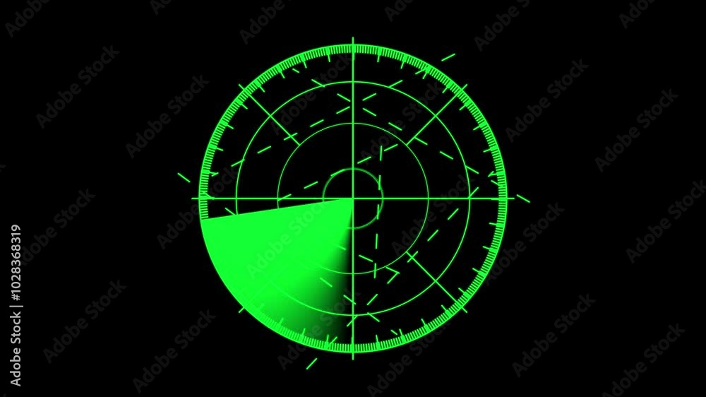 Target searching and scanning interface animation radar. An air traffic ...