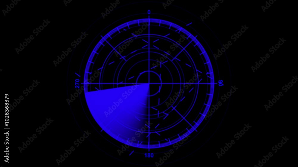 Target searching and scanning interface animation radar. An air traffic ...