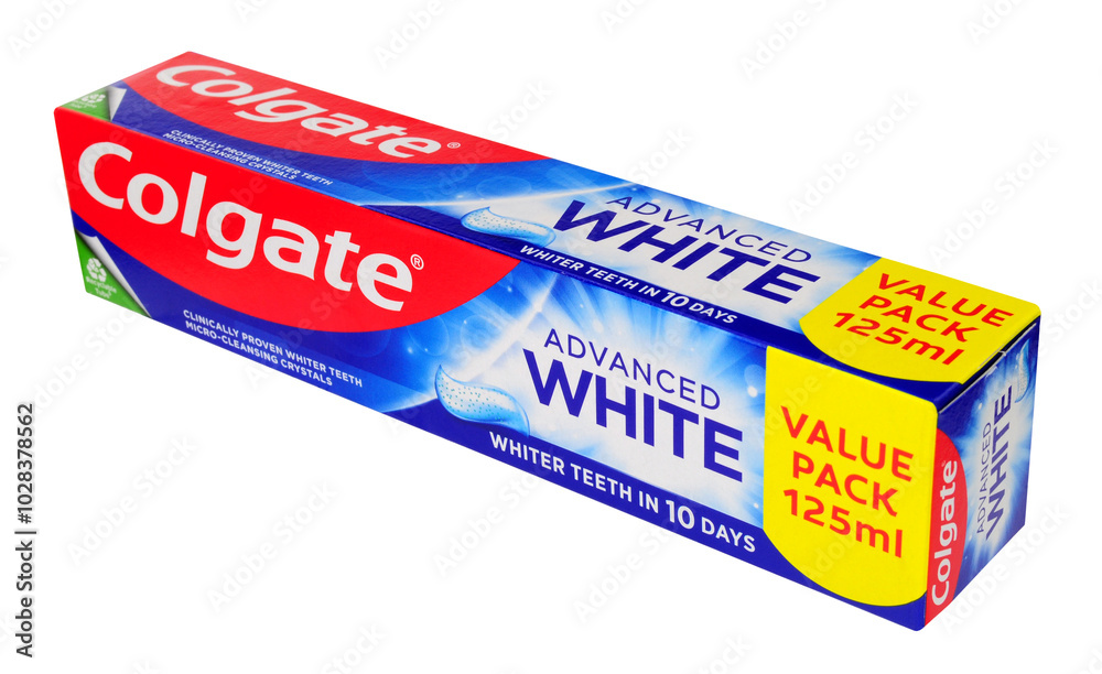 Colgate advanced white toothpaste in a 125ml value pack Stock Photo ...