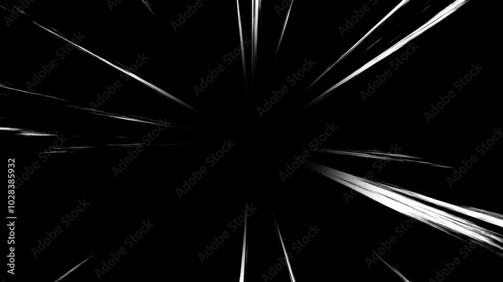Comic Light Speed Lines, Anime speed line background animation Moving ...