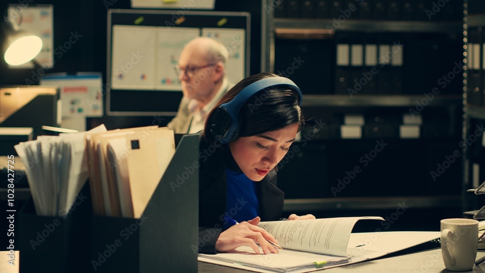 Federal investigator documenting references to forensic evidence ...