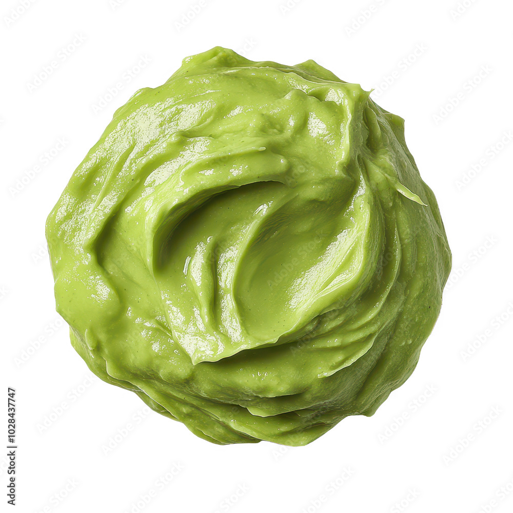 Guacamole dollop isolated on pure white background: Ultra-realistic ...