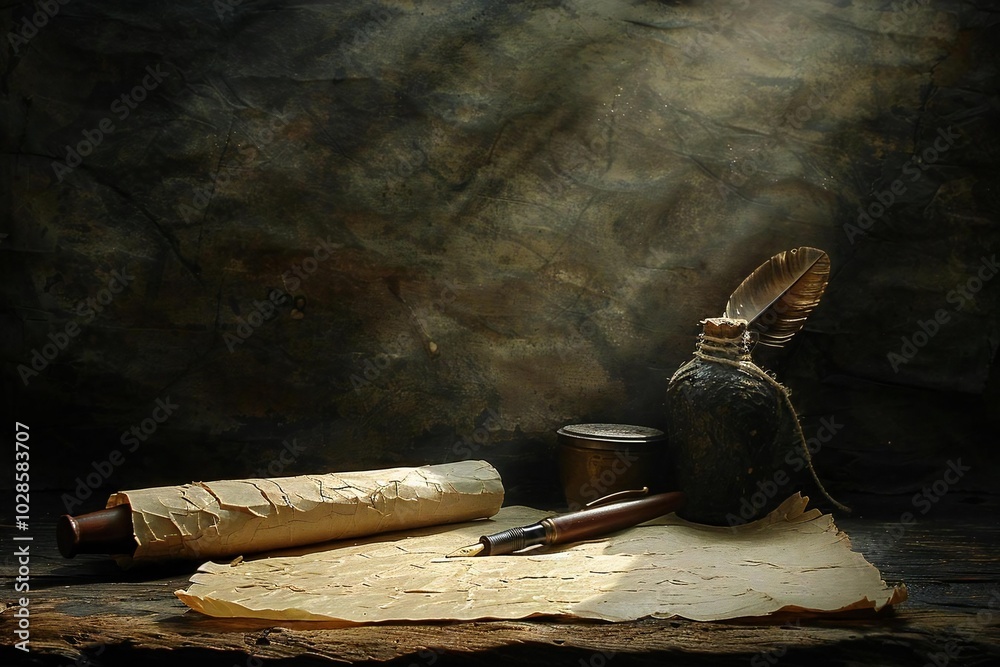 Rizal Day (Philippines). A still life photo of a vintage quill pen ...